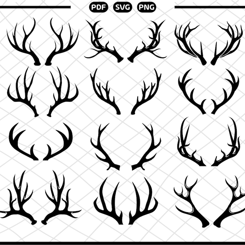 Initials Deer Svg - Etsy