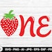 One, Strawberry, First Birthday, Berry Birthday Svg, Strawberry ...