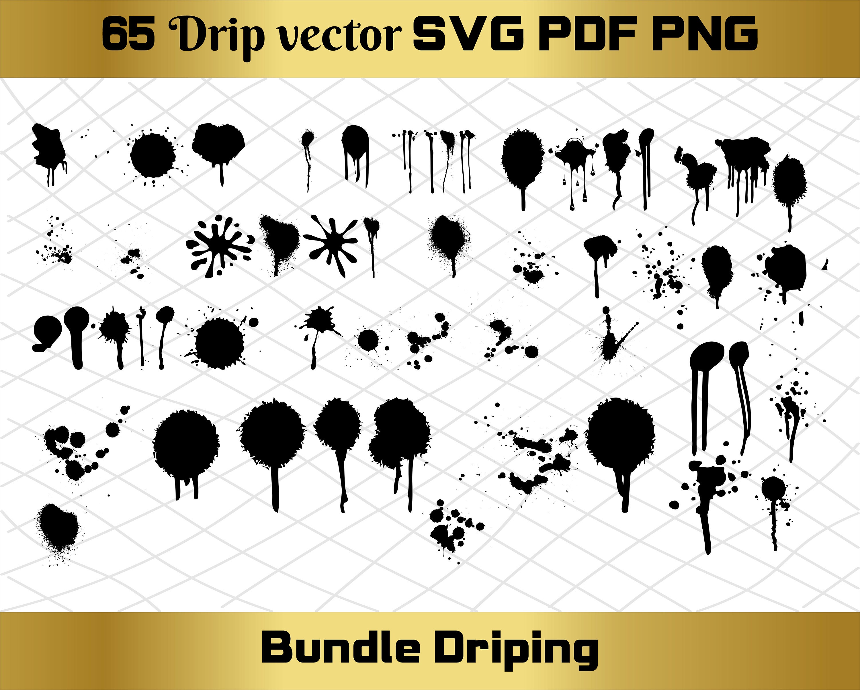 Splatter Svg Driping Svg Splatter Clipart Bundle Blood | Etsy