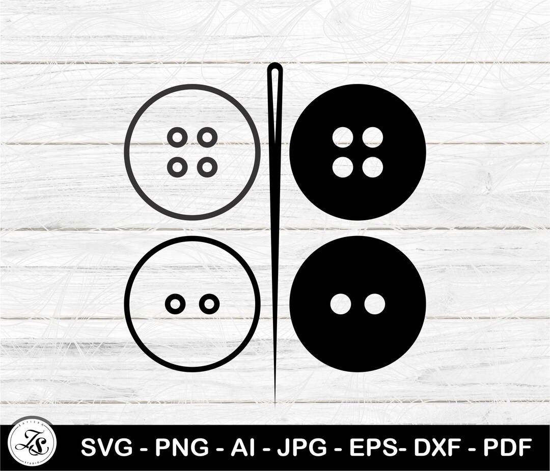 Sewing Button Svg, Sewing Button, Buttons Svg, Sewing Buttons Svg ...