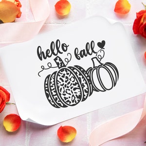 Hello Fall Pumpkin SVG, Hello Fall Pumpkin SVG Leopard Print Pumpkin ...