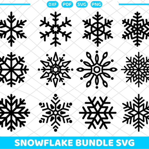 Snowflake Svg - Etsy
