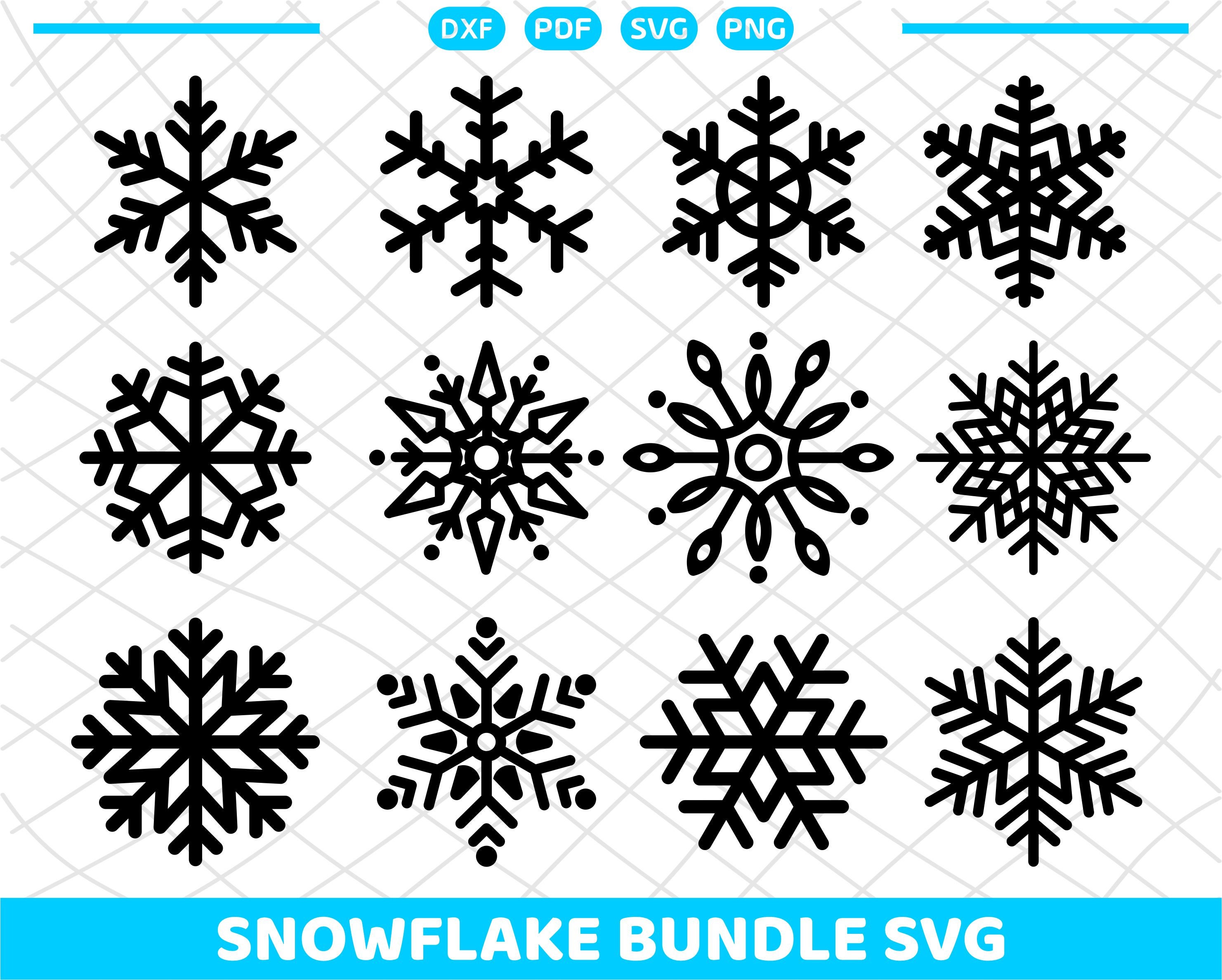 Flocon de neige Svg, Flocon Hiver svg, Svg de Noël, Svg d’hiver, Flocon ...