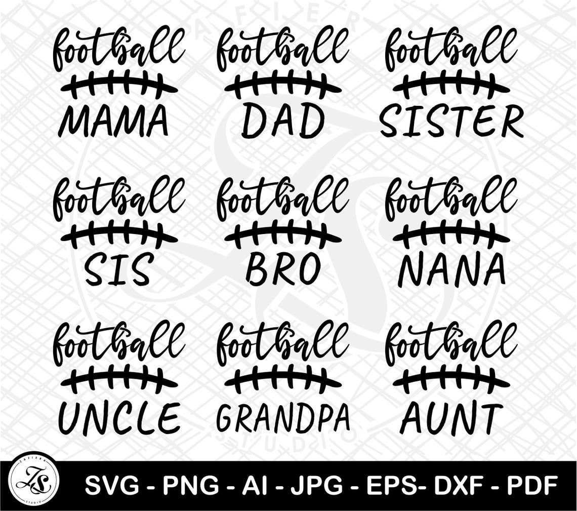 Football Svg Bundle Football Mom Svg Football Sister Svg - Etsy