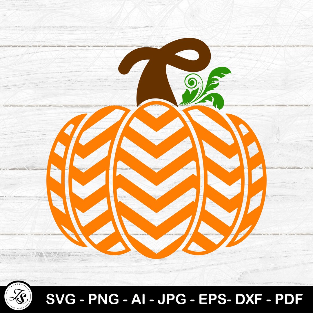 Chevron Pumpkin, Halloween, Fall, Autumn, Fall Svg - Halloween Svg ...