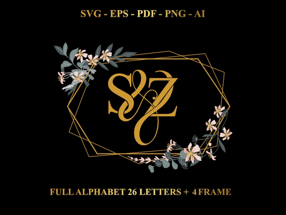 S&A Logo Design - Lettering S-z - Calligraphy Logo - Swash Font - Name ...