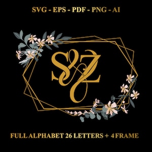 S&A Logo Design - Lettering S-z - Calligraphy Logo - Swash Font - Name ...