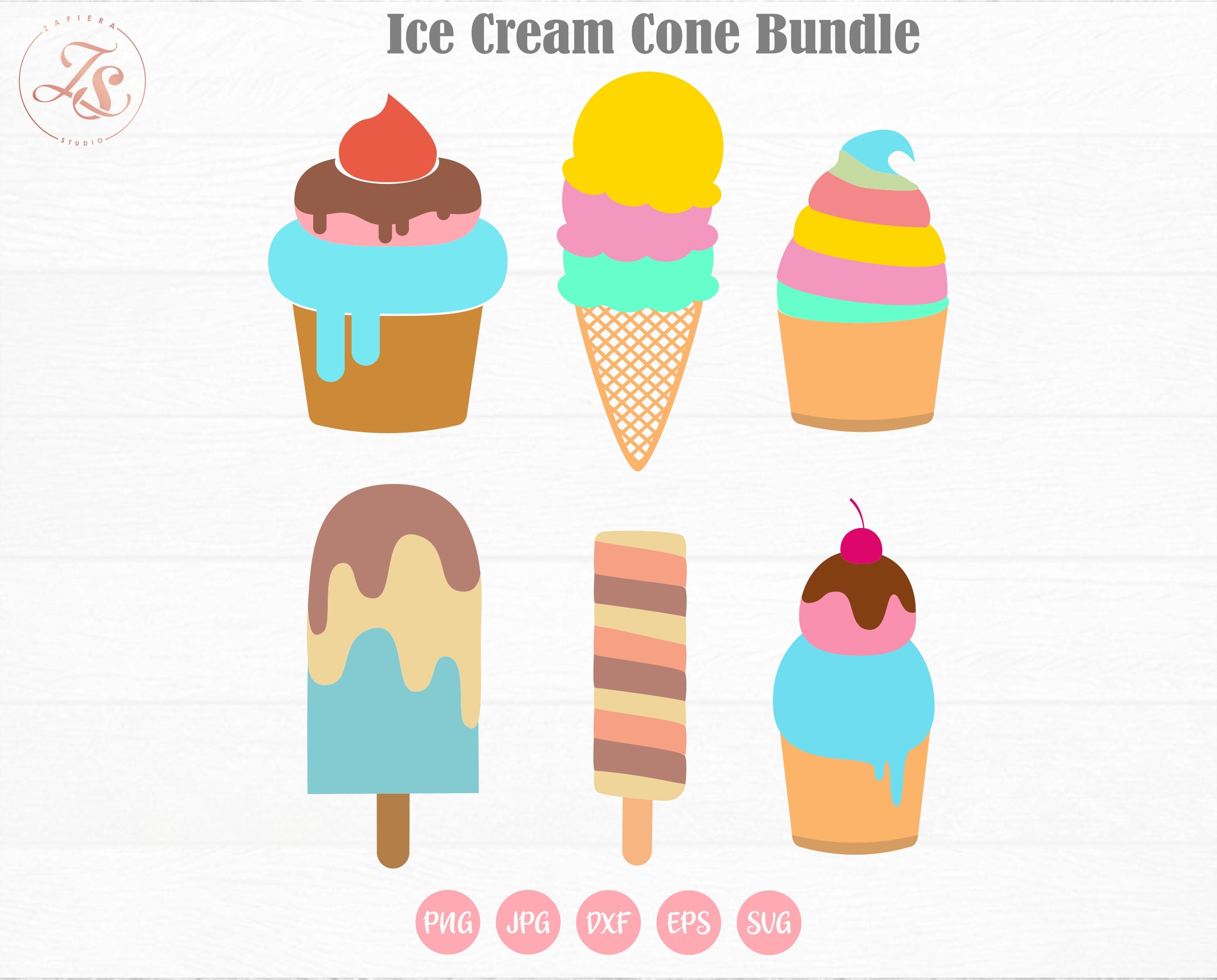 Ice Cream Svg Ice Cream Cone Svg Sweet Ice Cream Svg Cut File Etsy