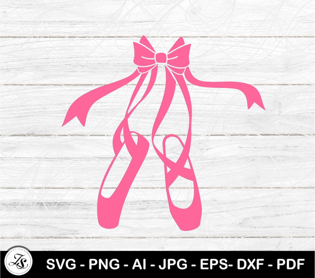 Ballet Shoes Svg, Simple Ballet Shoes, Ballerina Svg, Ballerina ...