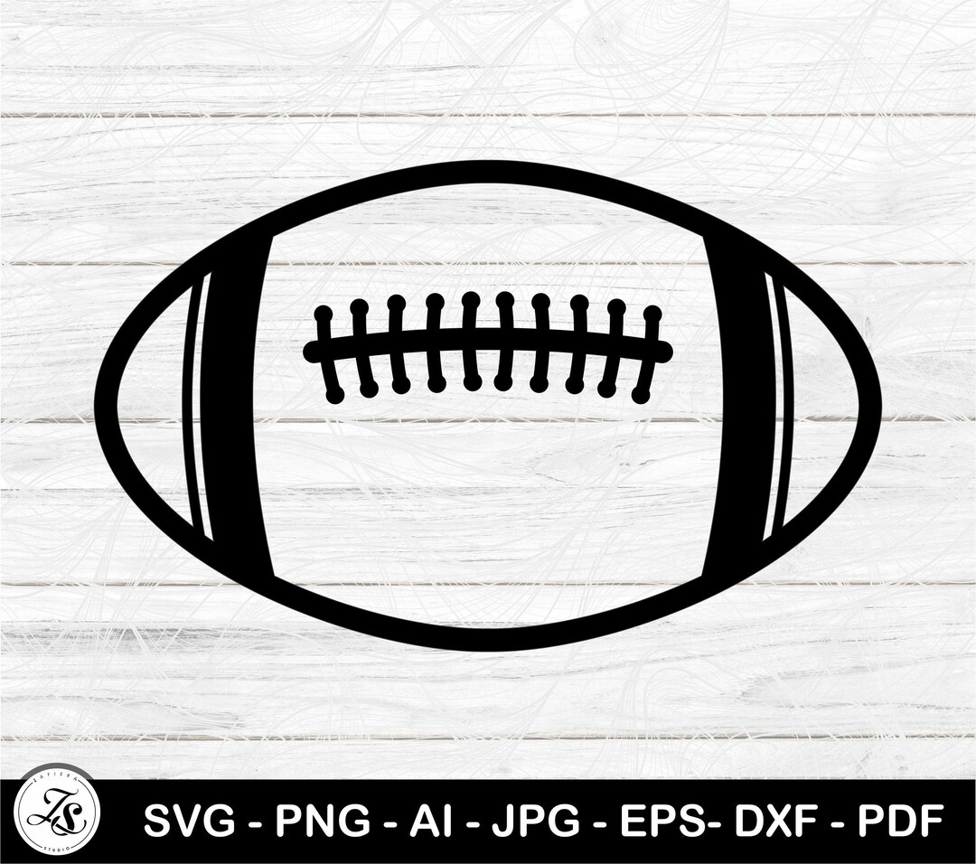 Football Svg, Football Outline Svg, Sports Svg, Foot Ball Cut File Svg ...
