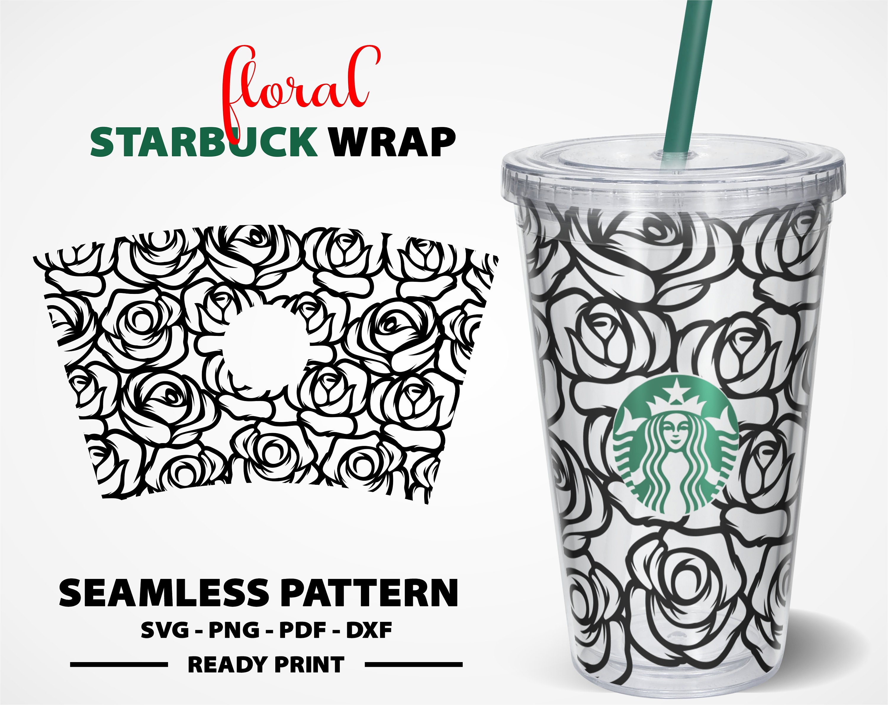 Scrapbooking Embellishments Cute Flower Starbucks Svg Starbucks Flower 