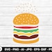 Hamburger Svg, Burger Svg, Cheeseburger Svg, Hamburger Clipart for ...
