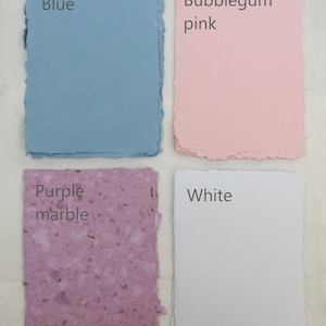 Handmade Recycled Paper Set of Handmade Paper Natural Paper Ecological ...