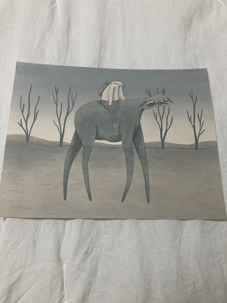 Creepy Creature Art Print - Etsy