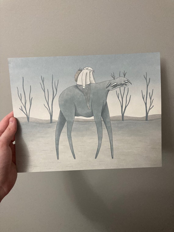 Creepy Creature Art Print - Etsy