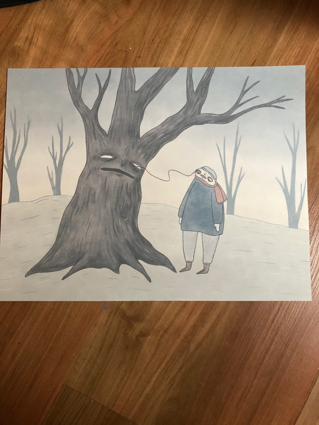 Weird Tree Art Print - Etsy