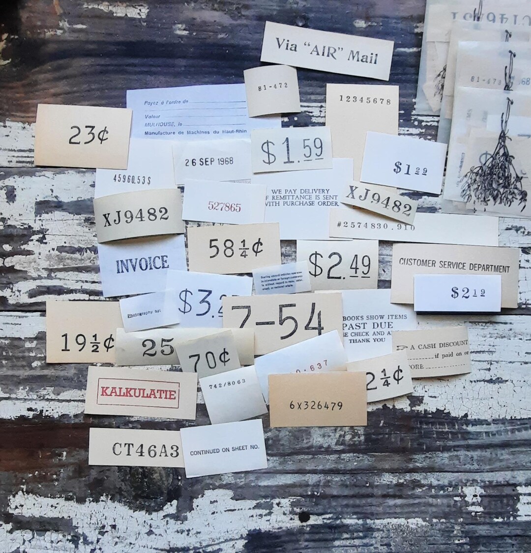 Stamped Register Paper, Handcrafted - Etsy