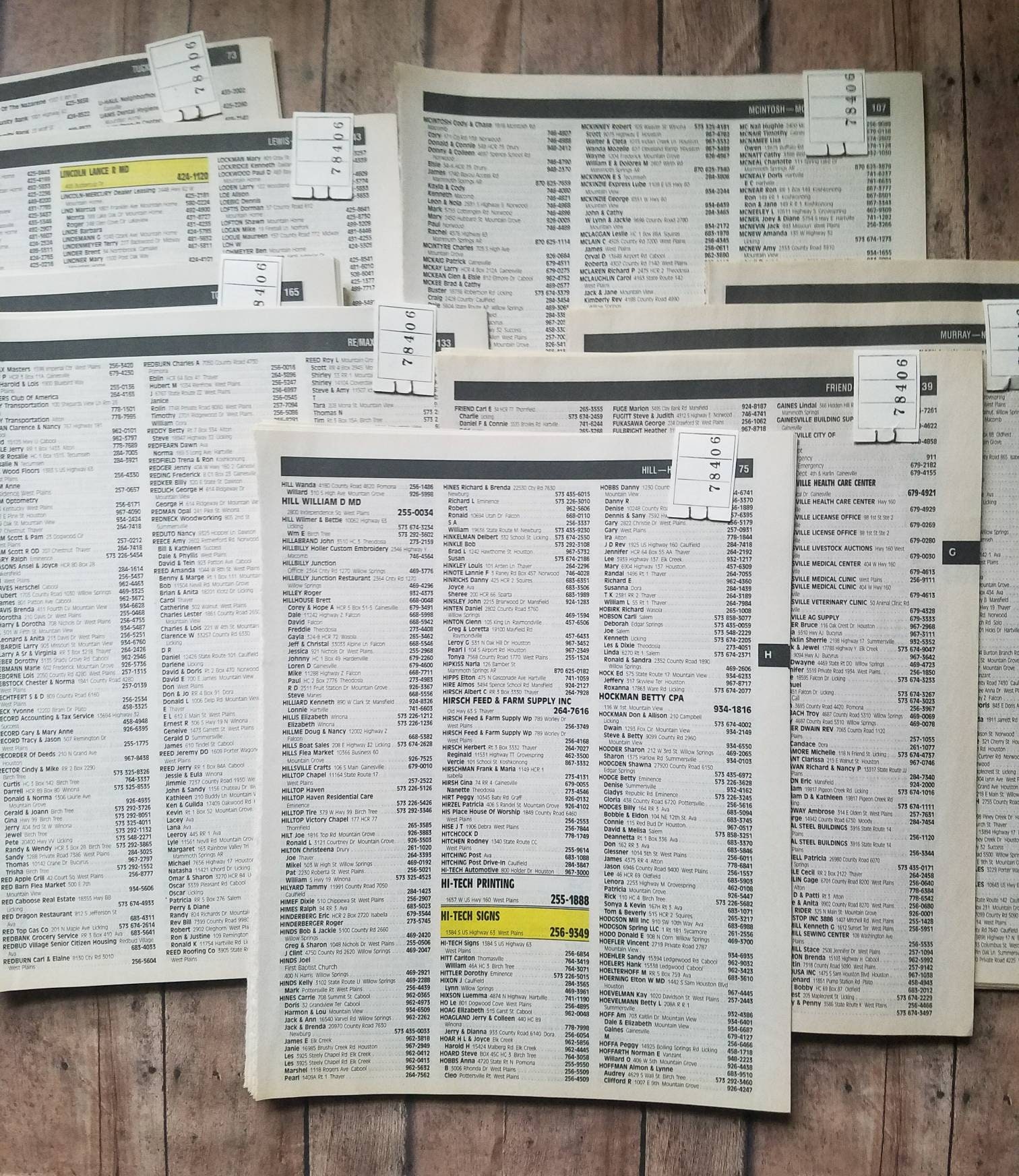 Phone book pages | Etsy