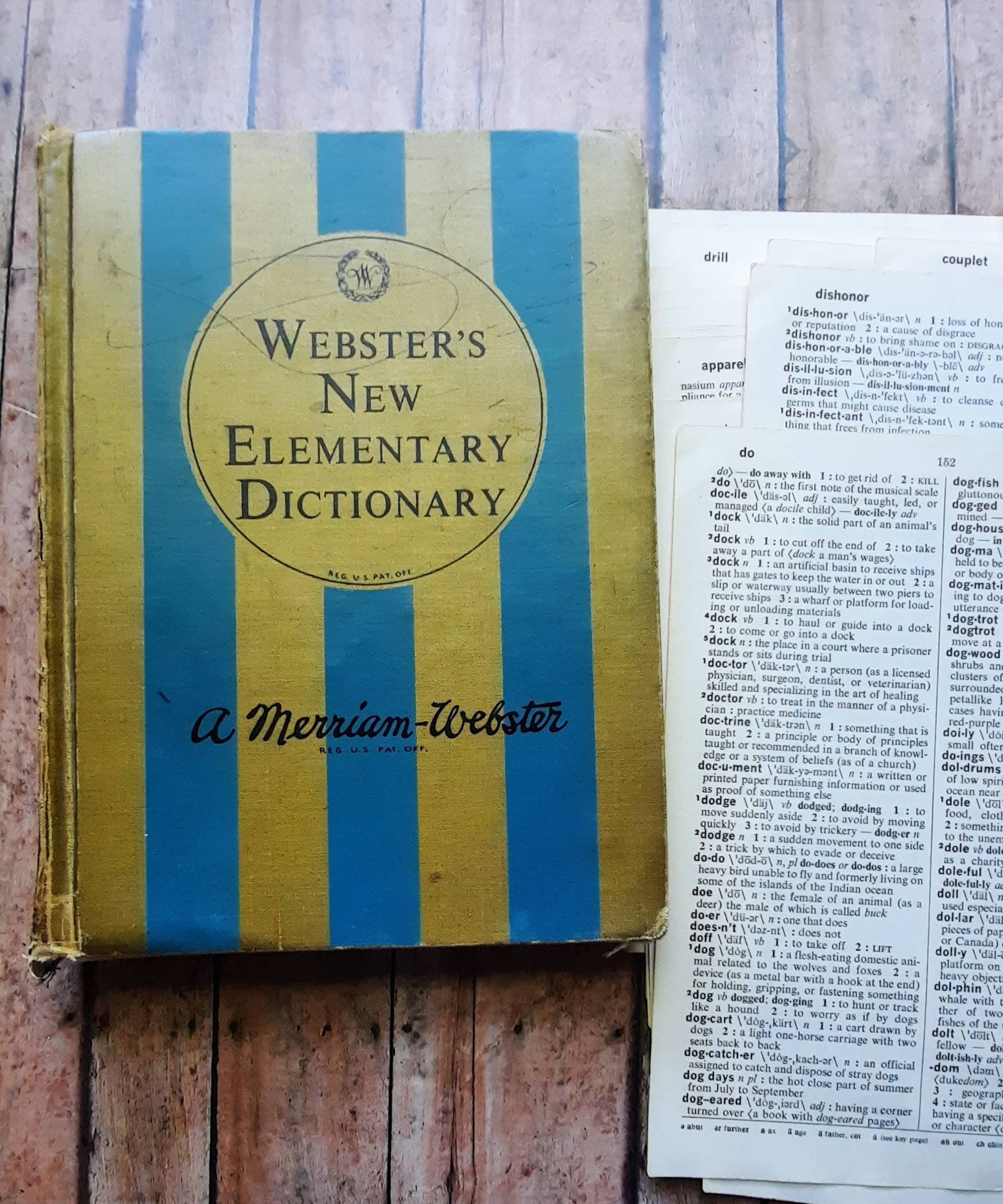 Elementary Dictionary Page