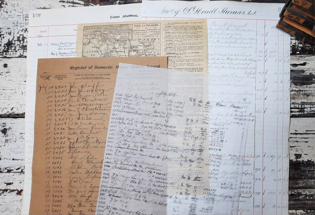 Kraft Overlays: Vintage Papers, Journaling, Mixed Media, Collage - Etsy