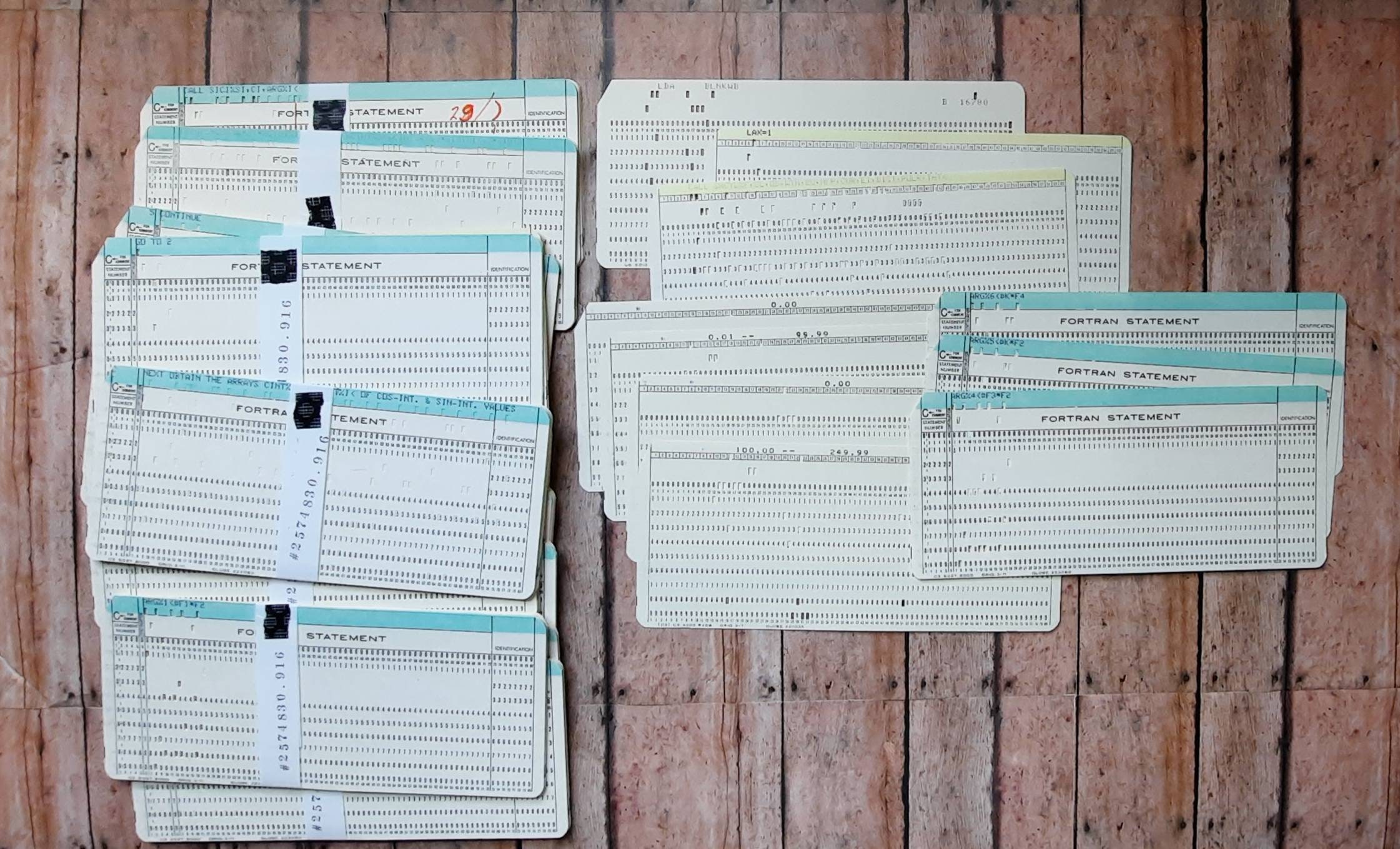 Computer Punch Card Wreath