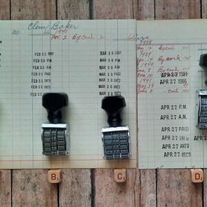 Vintage Pullman Dater Stamps: Journal Artmixed Media - Etsy