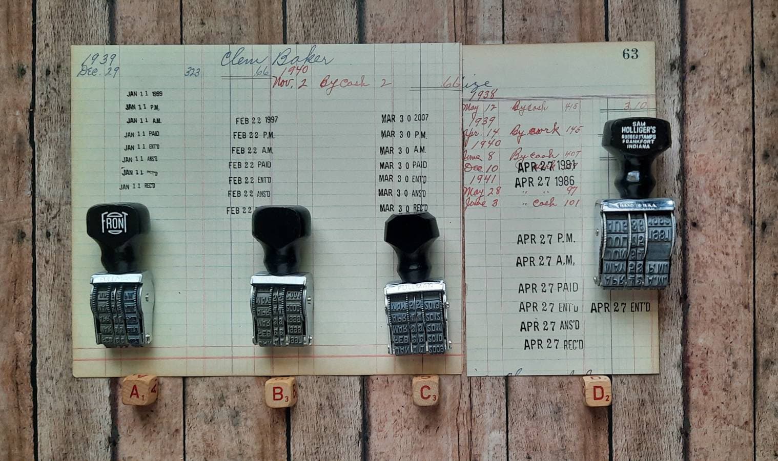 Vintage Pullman Dater Stamps: Journal Artmixed Media - Etsy