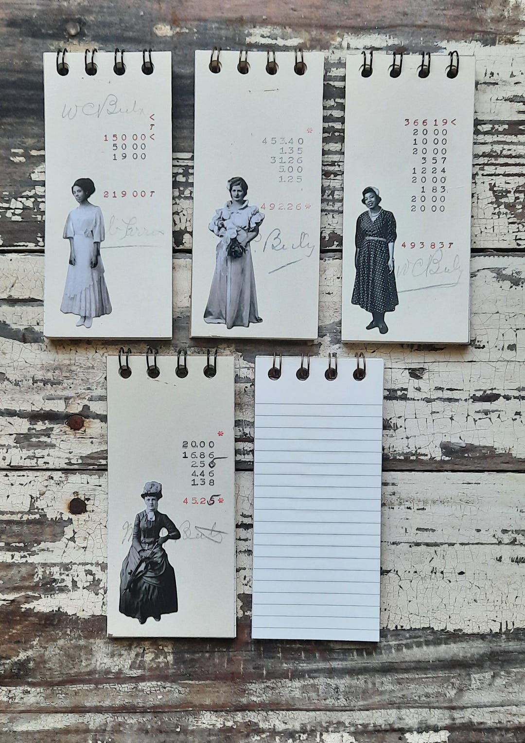 Notebook; Vintage Store Receipt, Tall, Narrow Notebook - Etsy