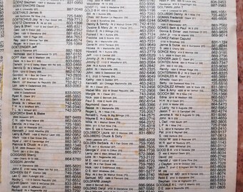 Vintage Phone Book - Etsy