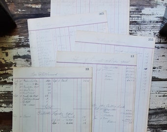 Ephemera Bundle Antique and Vintage Ledger, Envelopes, Postcards ...