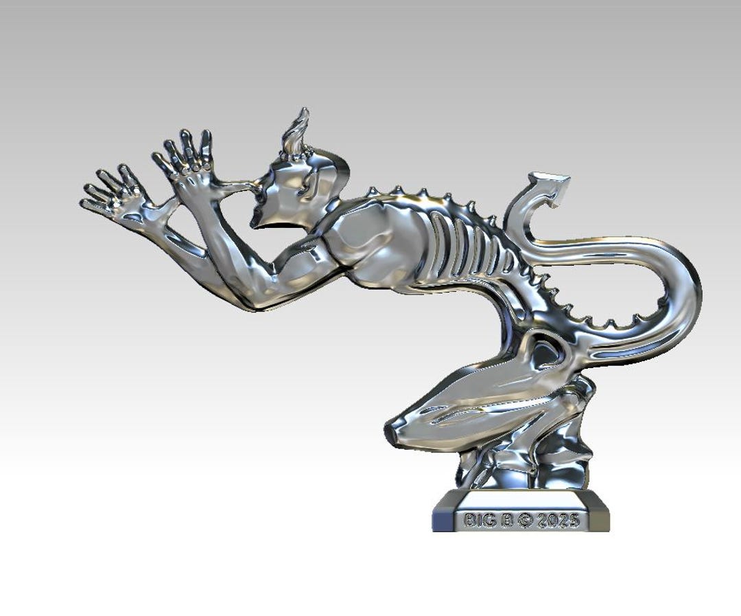 Speed Demon, All METAL, Rat Rod / Hot Rod Hood Ornament. Designed ...
