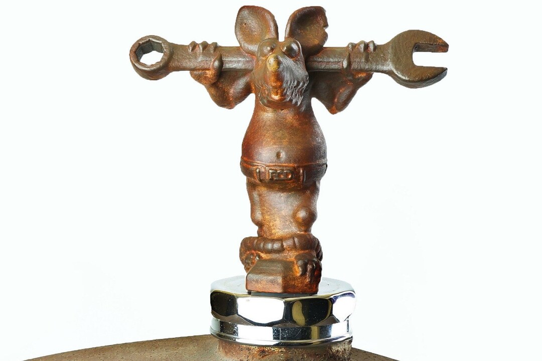Rod the Rat Mechanic Rat Rod / Hot Rod Hood Ornament. Homage - Etsy