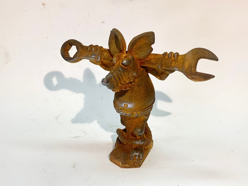 Rod the Rat Mechanic Rat Rod / Hot Rod Hood Ornament. Homage - Etsy