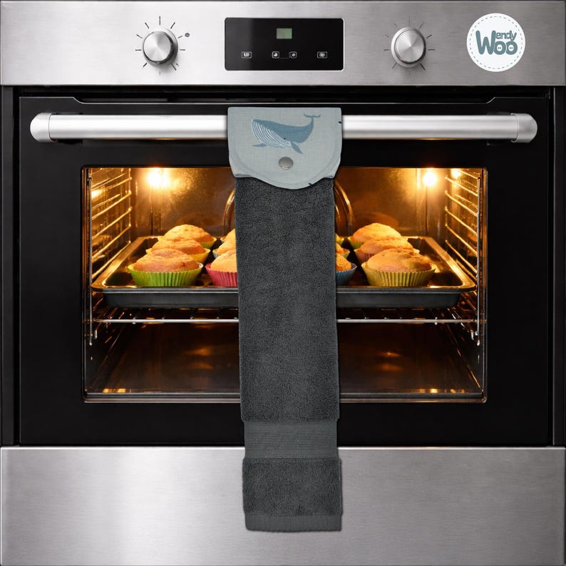 Hanging Hand Towel - Handmade Cotton Oven, Kitchen & Bathroom | Tidy ...