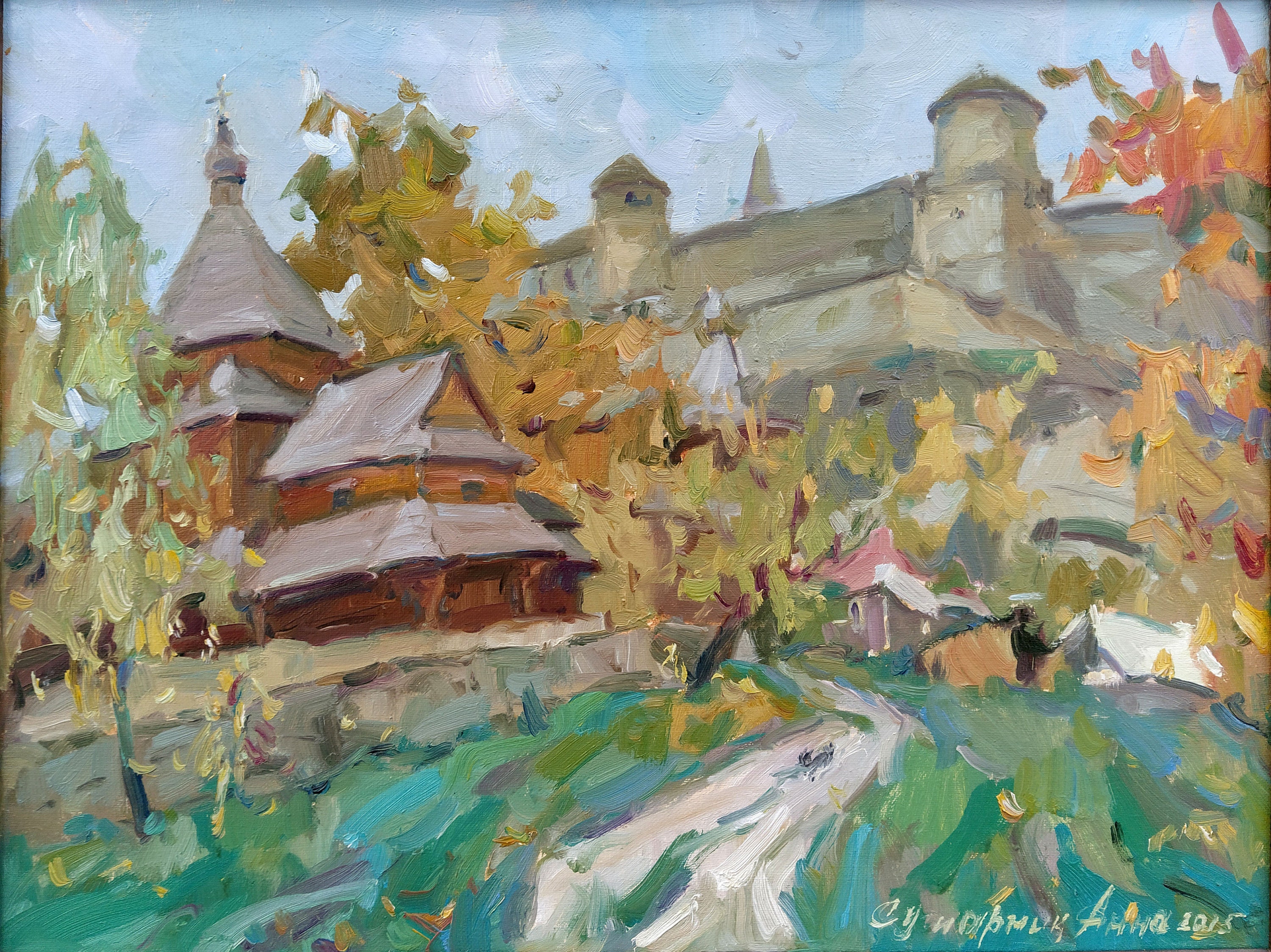 Impressionism Architecture Oil Colorful Painting Custom - Etsy