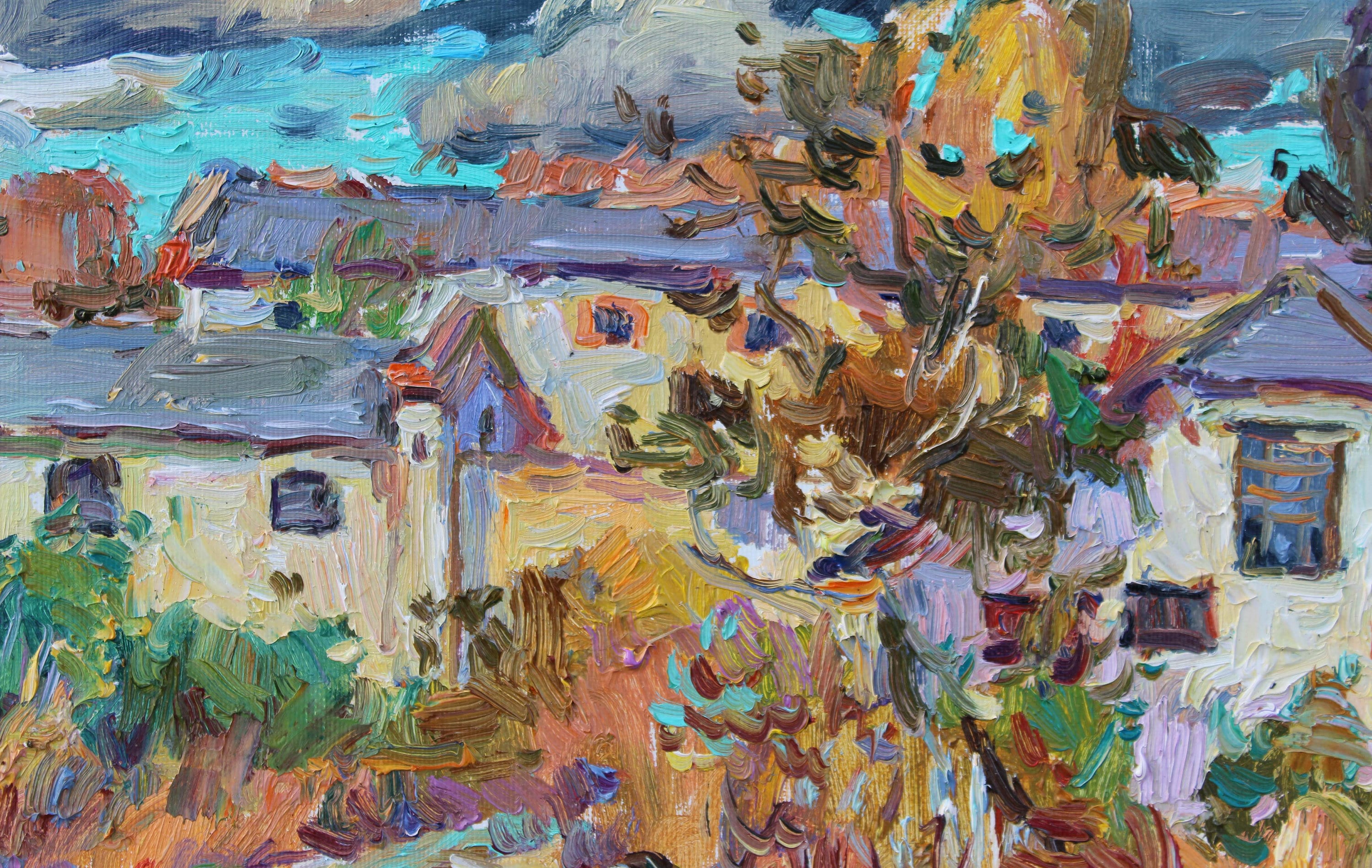 Impressionism Architecture Oil Colorful Painting Custom | Etsy