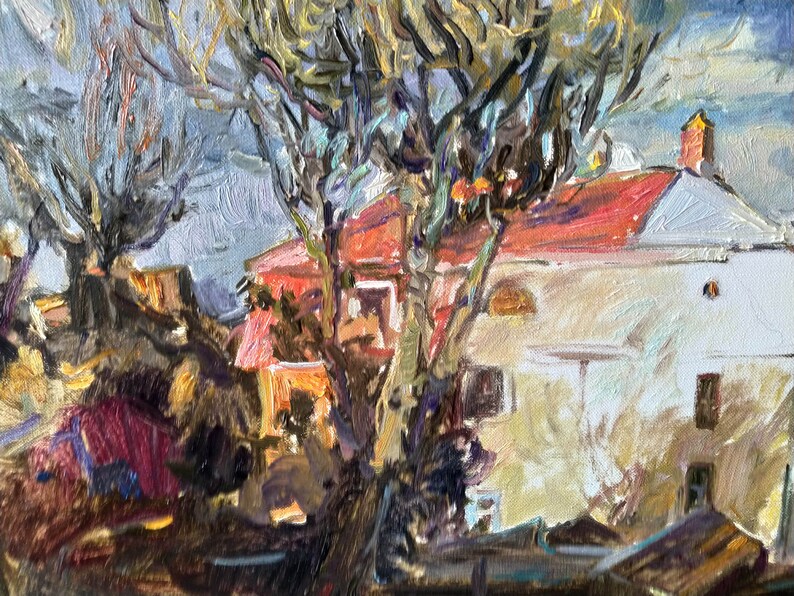 Spring Landscape Impressionism Oil Painting Custom House - Etsy