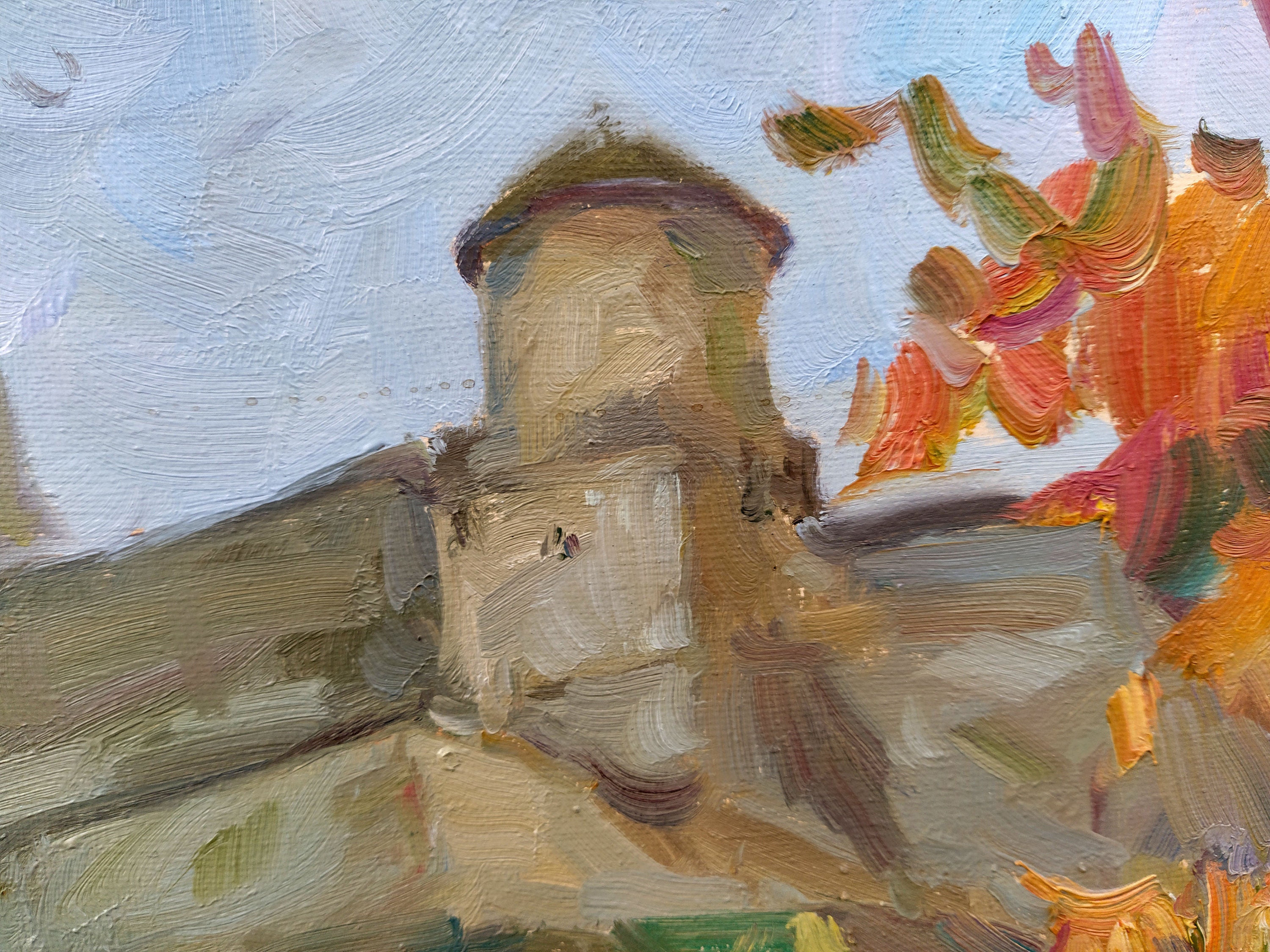 Impressionism Architecture Oil Colorful Painting Custom - Etsy