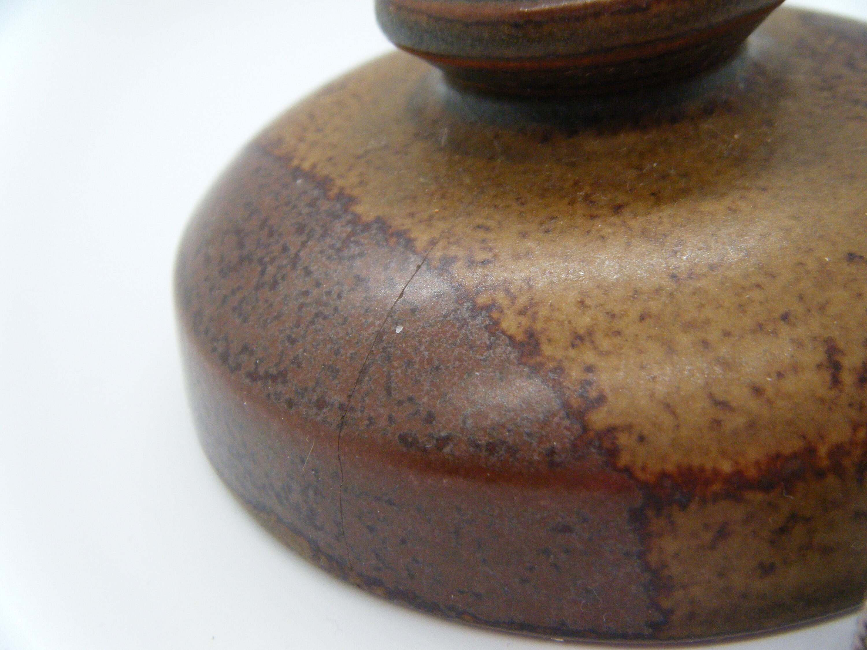 Vintage Iron Mountain Pottery Covered Sugar Bowl Roan Mountain Pattern ...