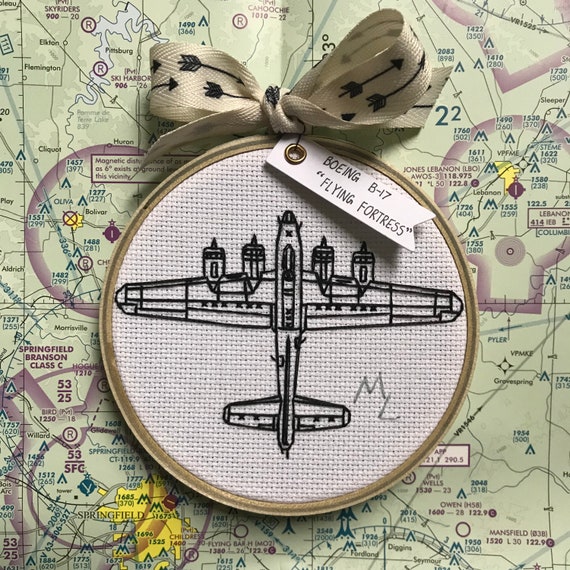 Boeing B-17 Flying Fortress Embroidery - Etsy