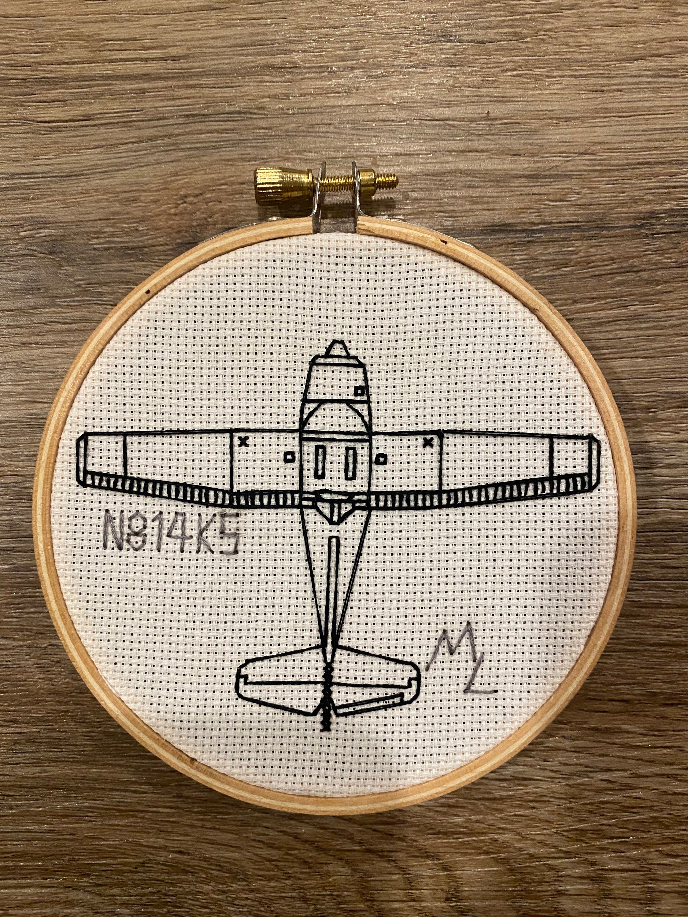 Custom Aircraft Blueprint Embroidery - Etsy