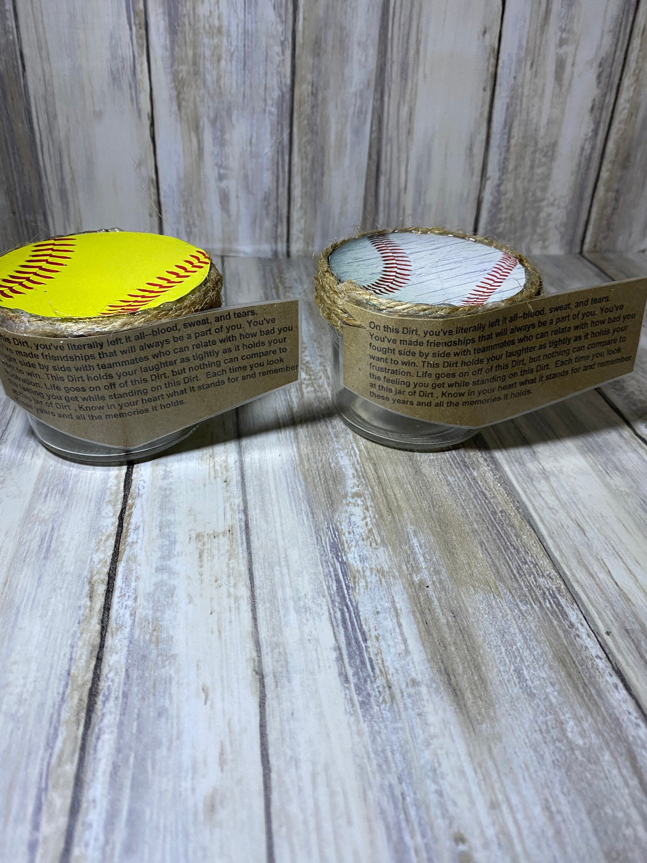 Baseball or Softball Memory Field Dirt Jar | Etsy