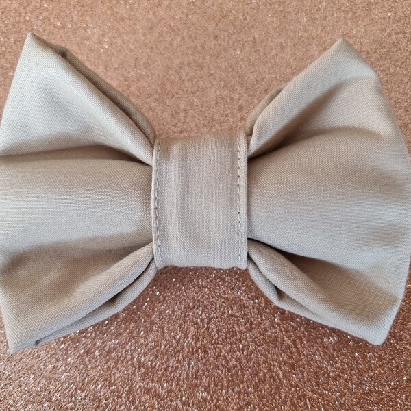 Beige Bow Tie - Etsy