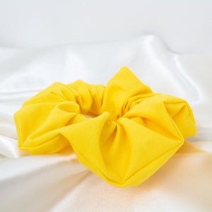 Yellow Scrunchie, Scrunchy, Scrunchies, 90s Clothing, Retro, Hair Ties ...