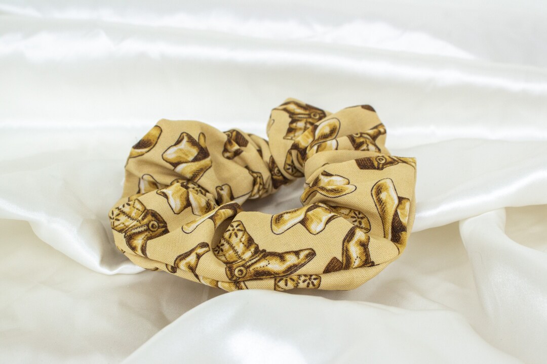 Beige Western Cowgirl Hair Scrunchie for Horse Girl - Etsy