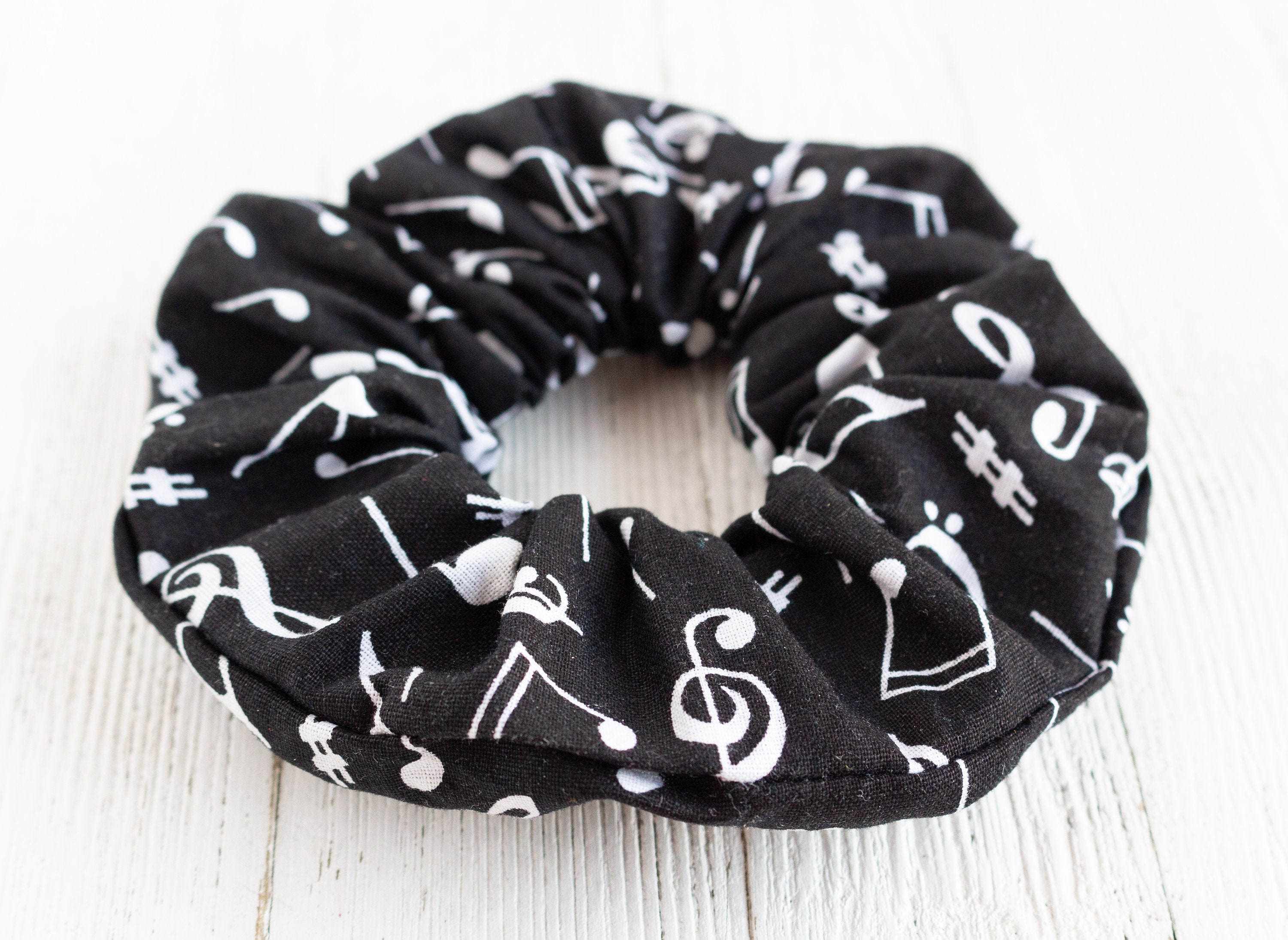Music Scrunchie Music Notes Scrunchy Music Gift Scrunchies | Etsy