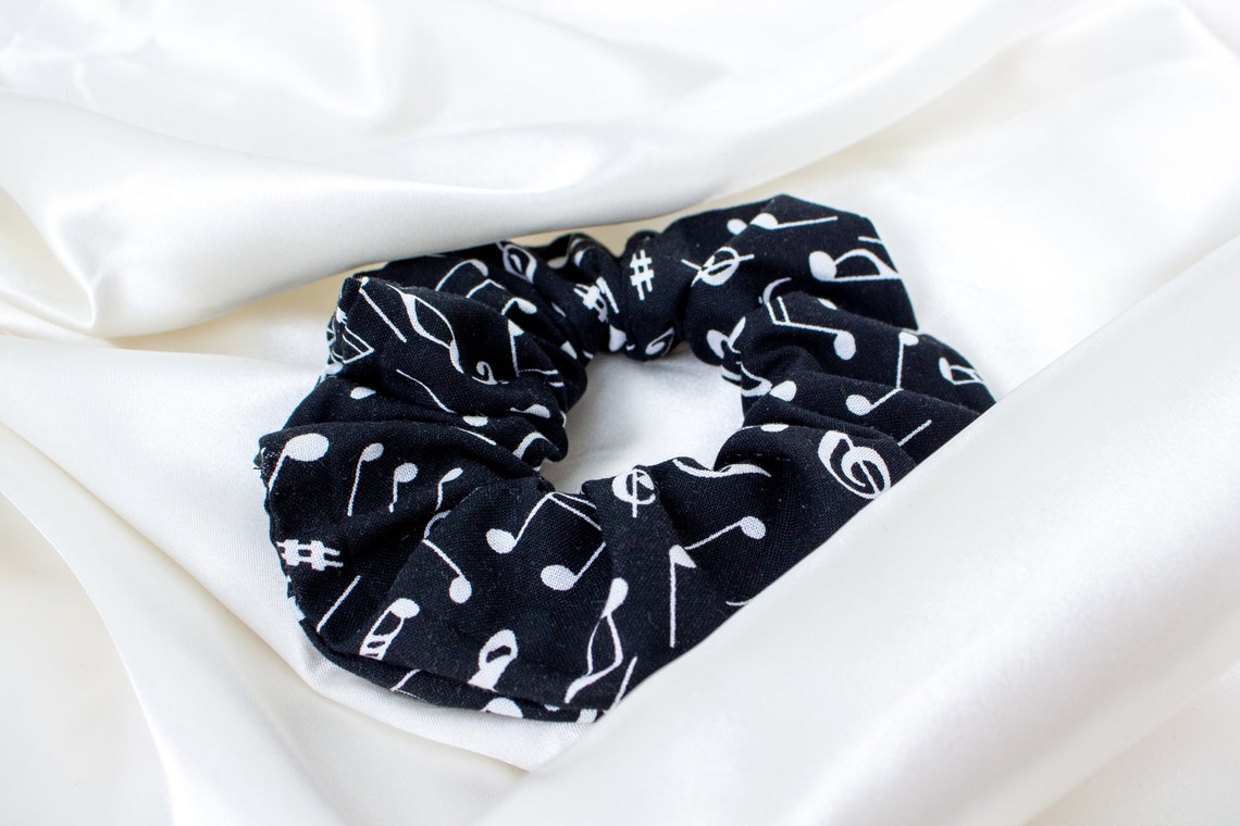 Music Scrunchie Music Notes Scrunchy Music Gift Scrunchies - Etsy