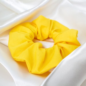 Yellow Scrunchie, Scrunchy, Scrunchies, 90s Clothing, Retro, Hair Ties ...