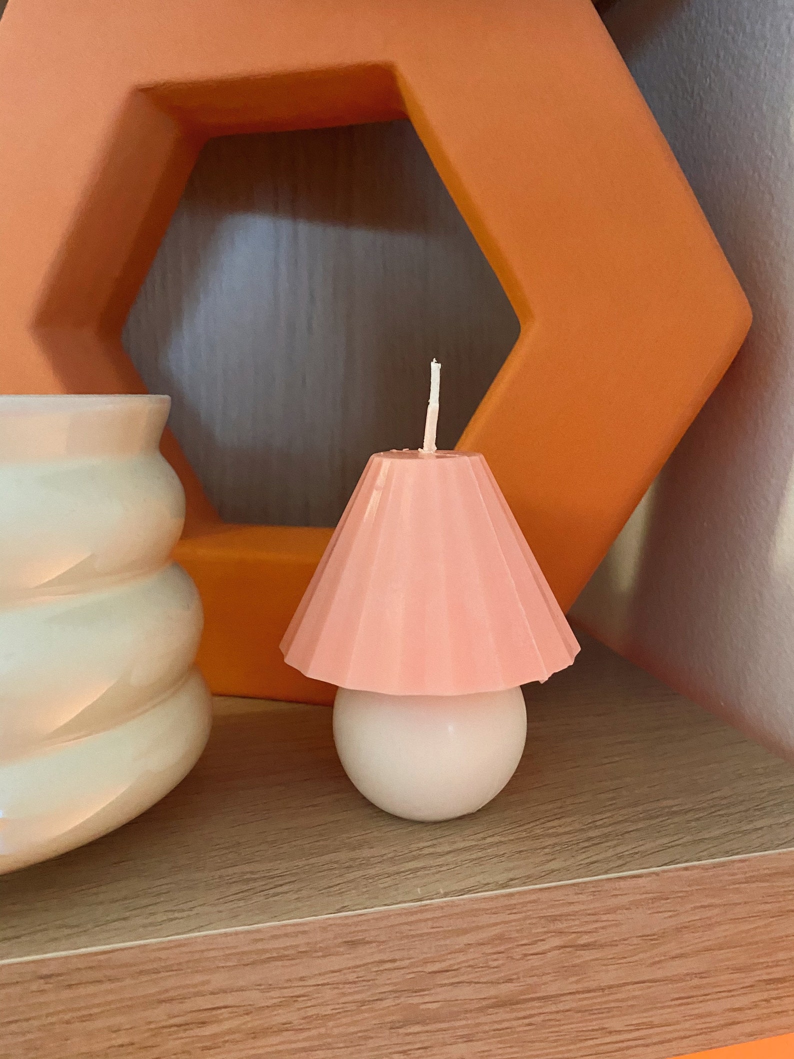 Mini Lamp Shade Candle Table Lamp Candle Lamp Candle Pillar | Etsy