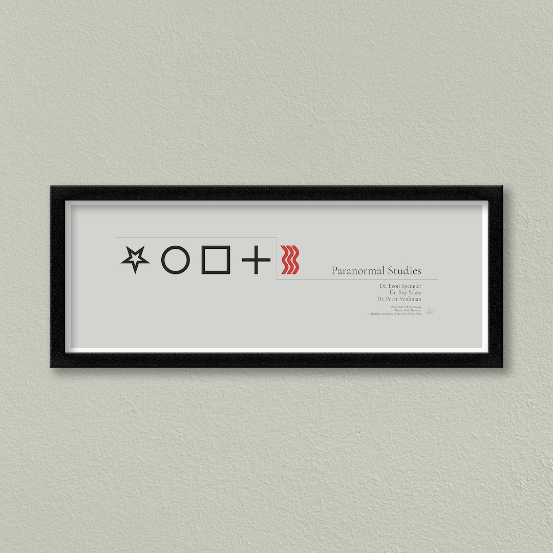 Ghostbusters - Paranormal Studies - Poster - Etsy
